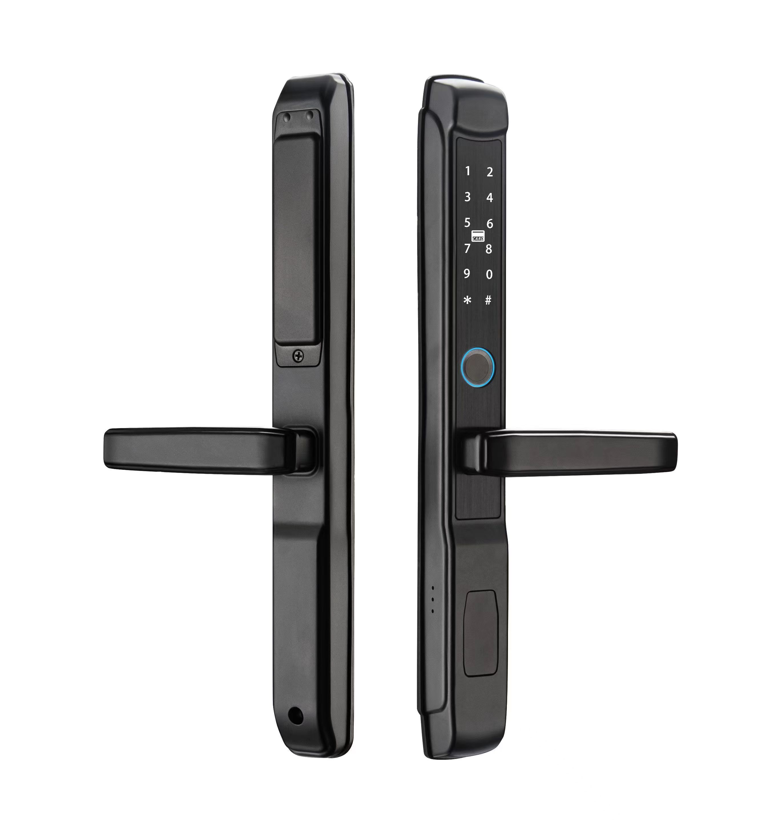 Uielock D8 Smart Glass Aluminium Frame Sliding Door Locks With ...