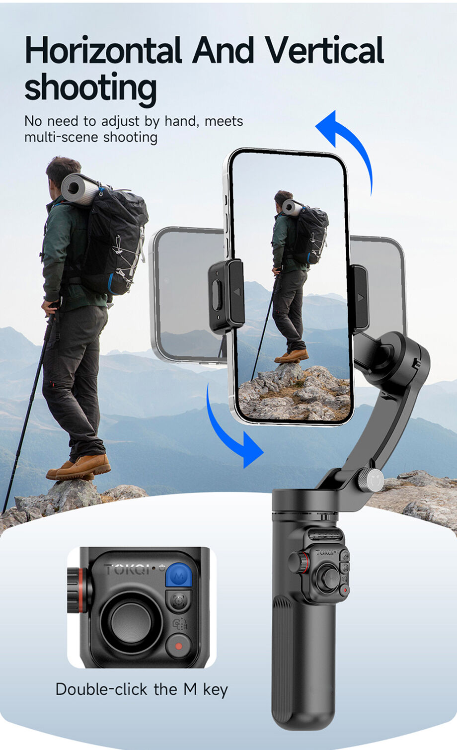 Cyke M02 Three-axis Stabilizer Intelligent Camera Head Multiple ...