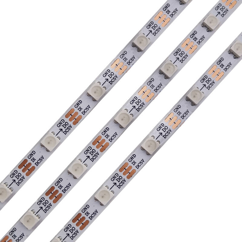 5v Addressable Ws2812b Led Light Strip 144leds 5050 Flexible Pixel Led ...