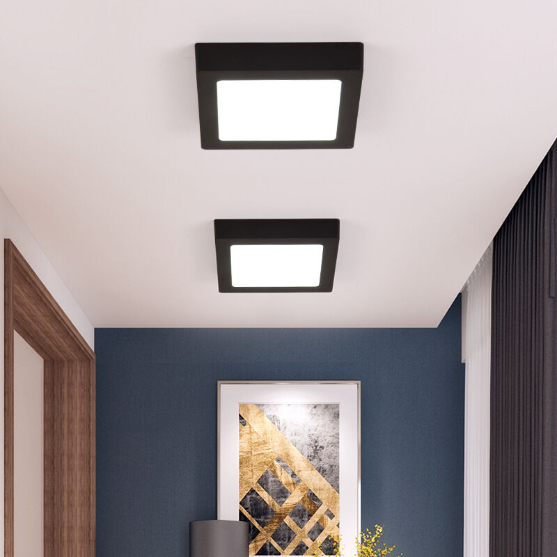 Buy China Wholesale Best-selling Factory Round Square Black Shell Led ...