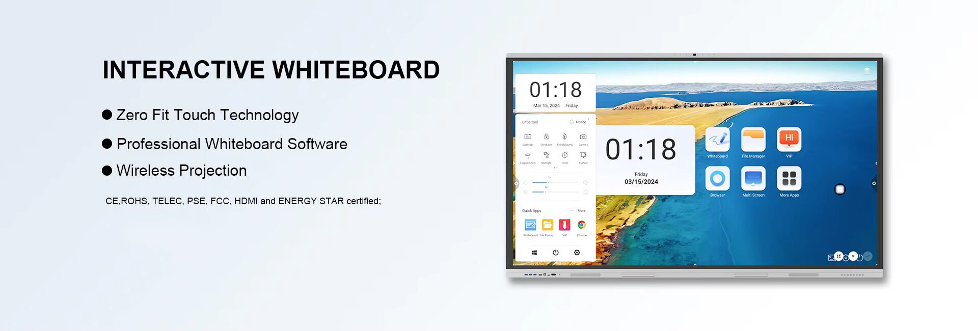 55inch - 95 Inch Portable School Software Digital Smartboard Online ...