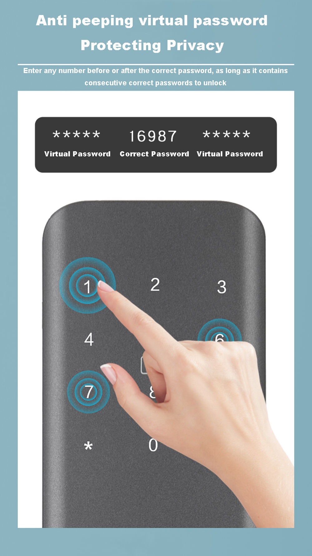 Uielock K9 Biometric Fingerprint Electronic Tuya Inteligente Digital ...