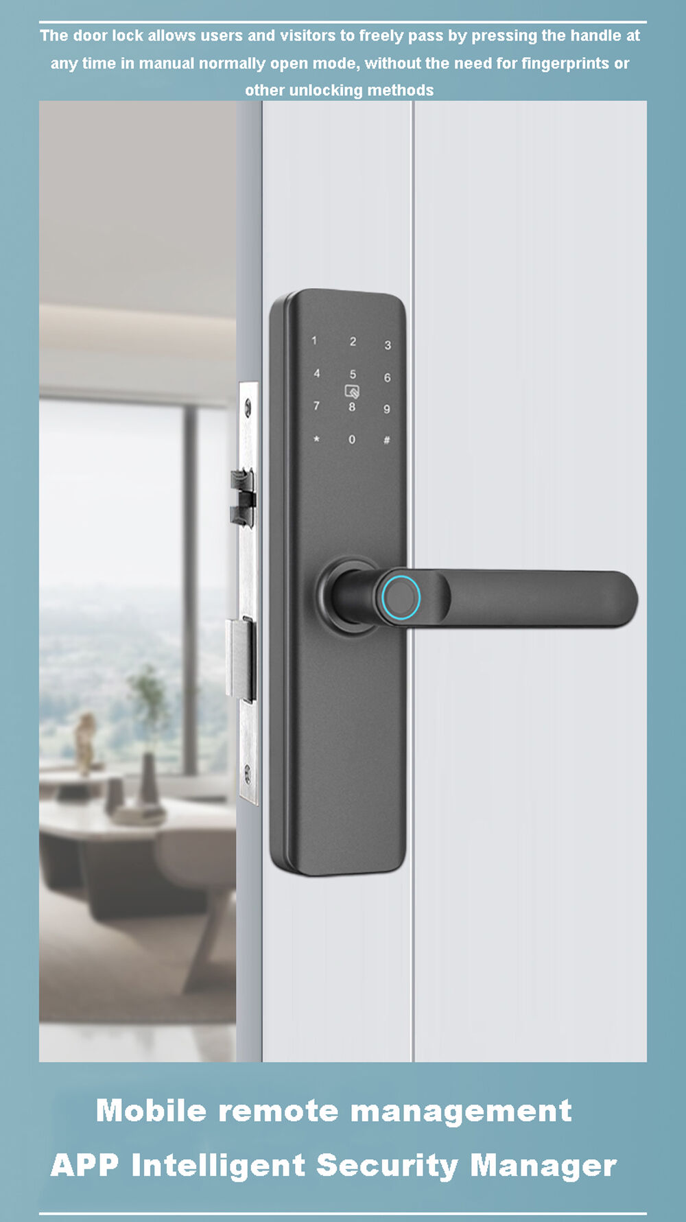 Uielock K9 Biometric Fingerprint Electronic Tuya Inteligente Digital ...