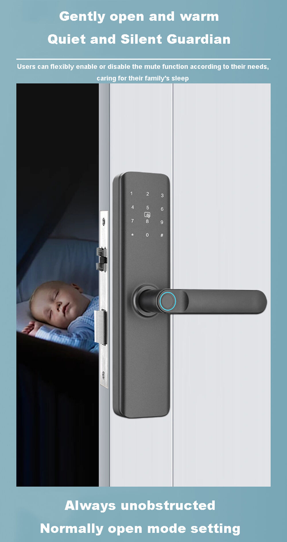Uielock K9 Biometric Fingerprint Electronic Tuya Inteligente Digital ...