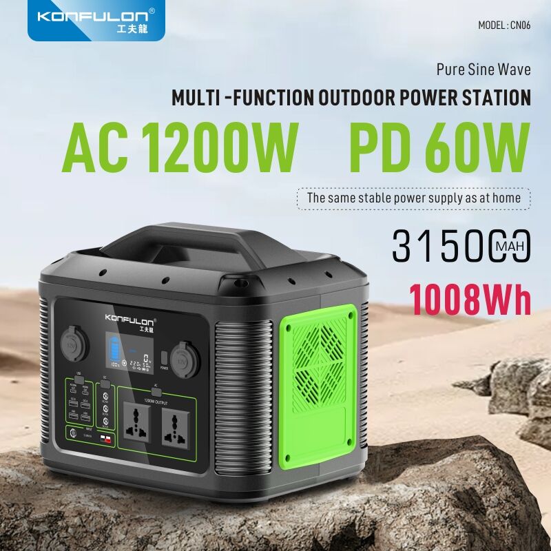 Konfulon Original 315000mah High Capacity 1200w Ups Power Station Support Photovoltaic Input For ...