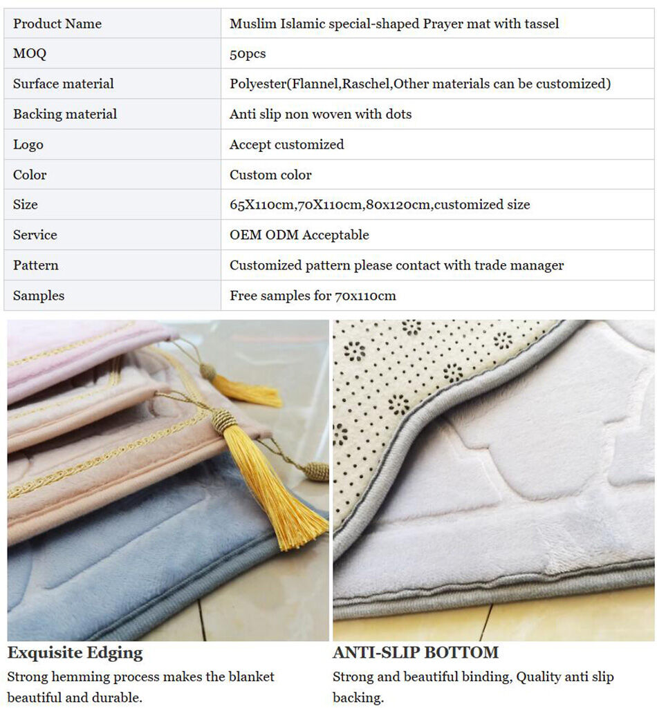 Wholesale Factory Velvet Prayer Mat Muslim Islamic Ramadan Gift Adult ...