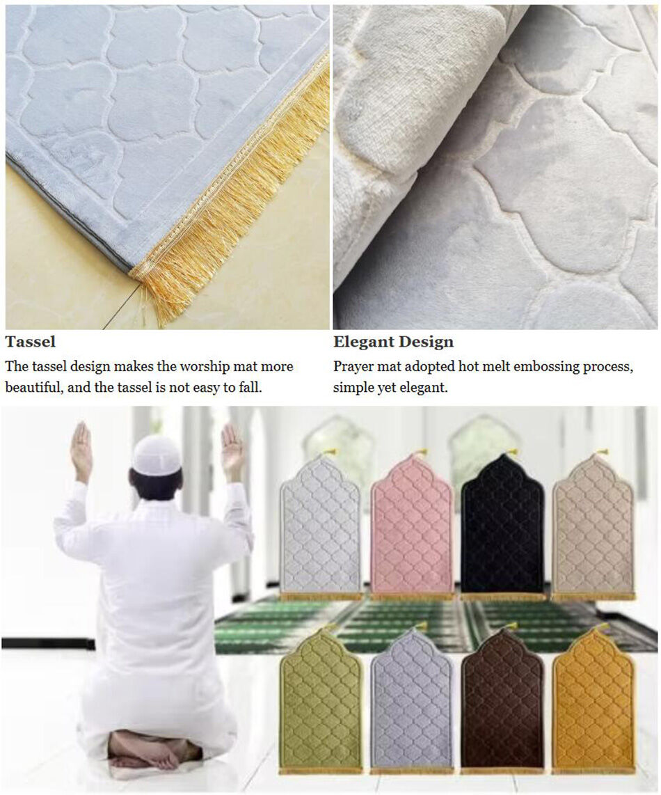Wholesale Factory Velvet Prayer Mat Muslim Islamic Ramadan Gift Adult ...