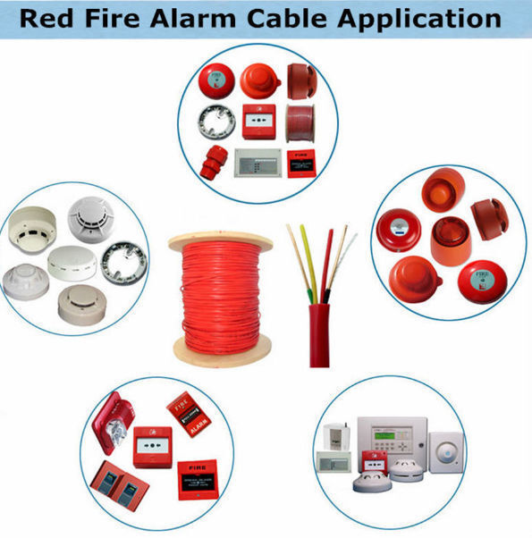 Buy China Wholesale 14-18awg Solid Conductor Red 2 Core Shielded Fire ...