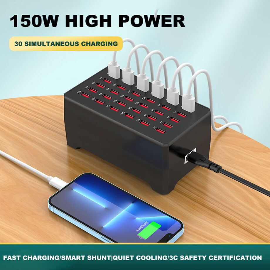 Wholesale 150w Usb Charging Station 30 Port Usb-a Usb Charger For ...