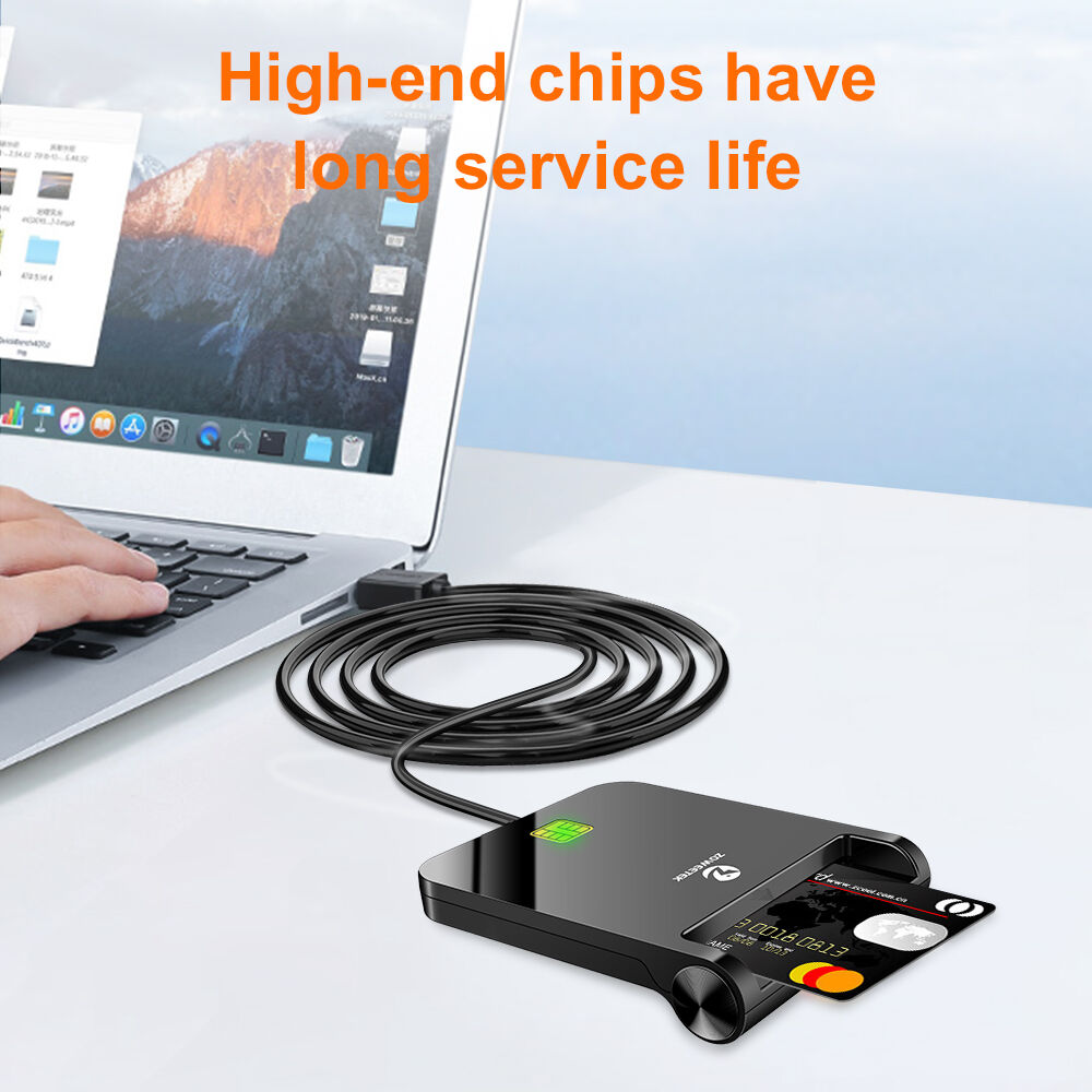 Zoweetek 12026-8 Usb/type-c Smart Chip Card Reader Iso 7816 Emv Reader ...