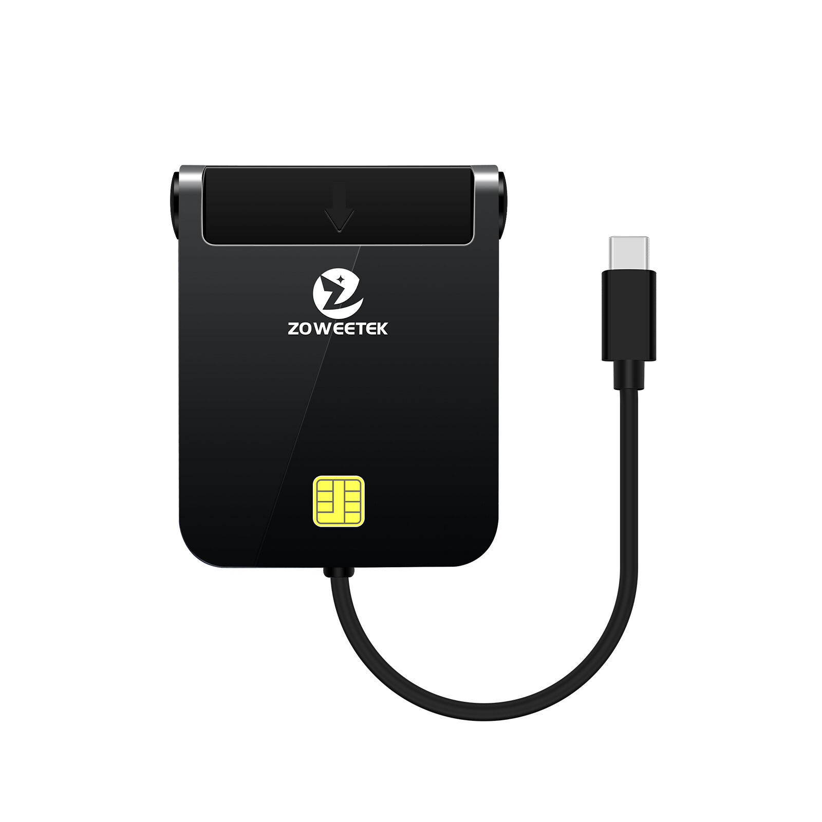 Zoweetek 12026-8 Usb/type-c Smart Chip Card Reader Iso 7816 Emv Reader ...