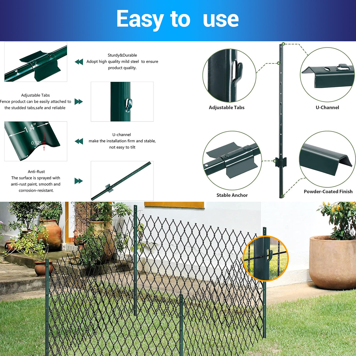 Qingdao Factory High Quality Cattle Chain Link Fences For Farm And ...
