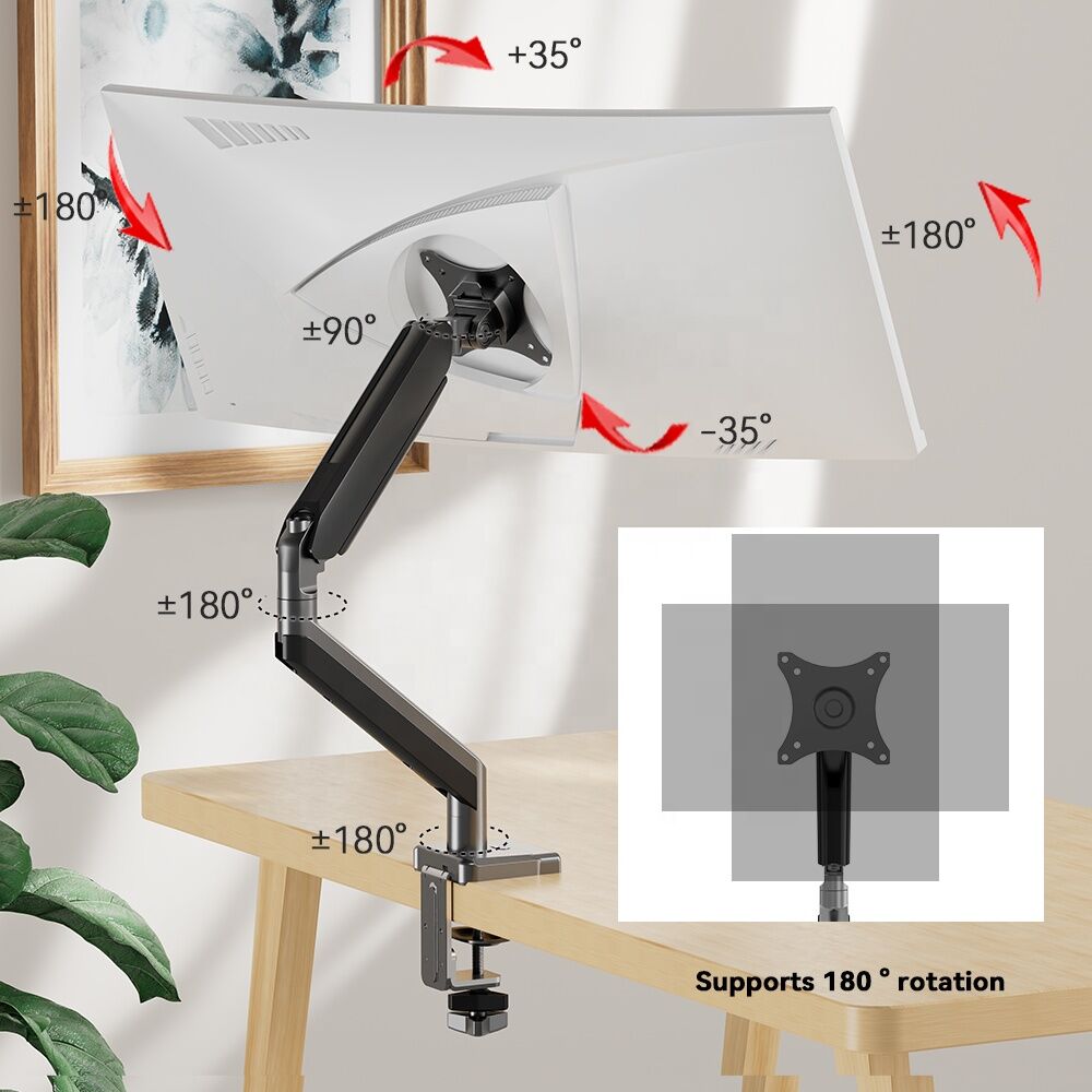Customized Single Monitor Stand Desktop Mounted Height Adjustable ...