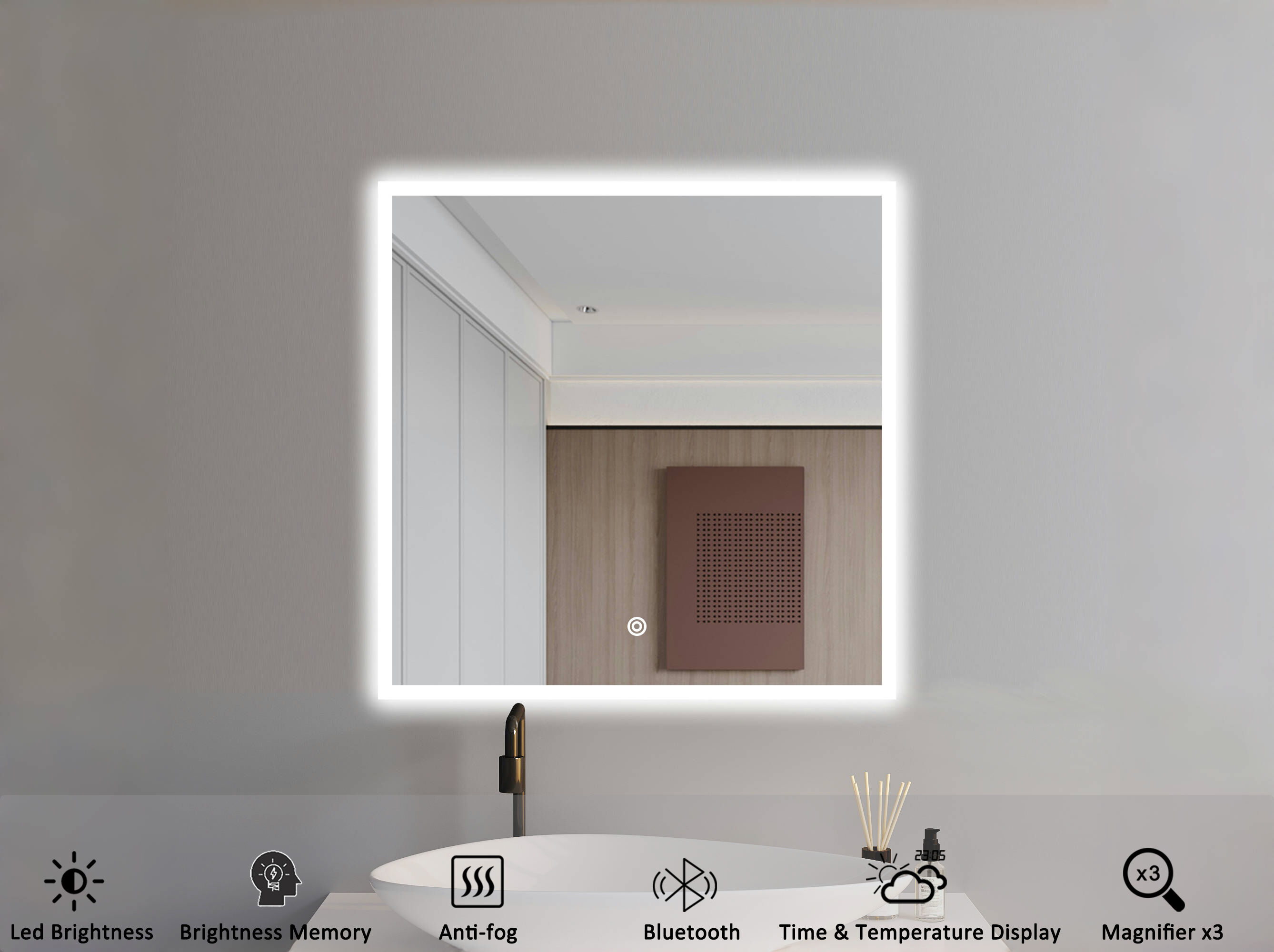 Luxdream Wholesale The New Style Modern High Quality Led Smart Bathroom ...