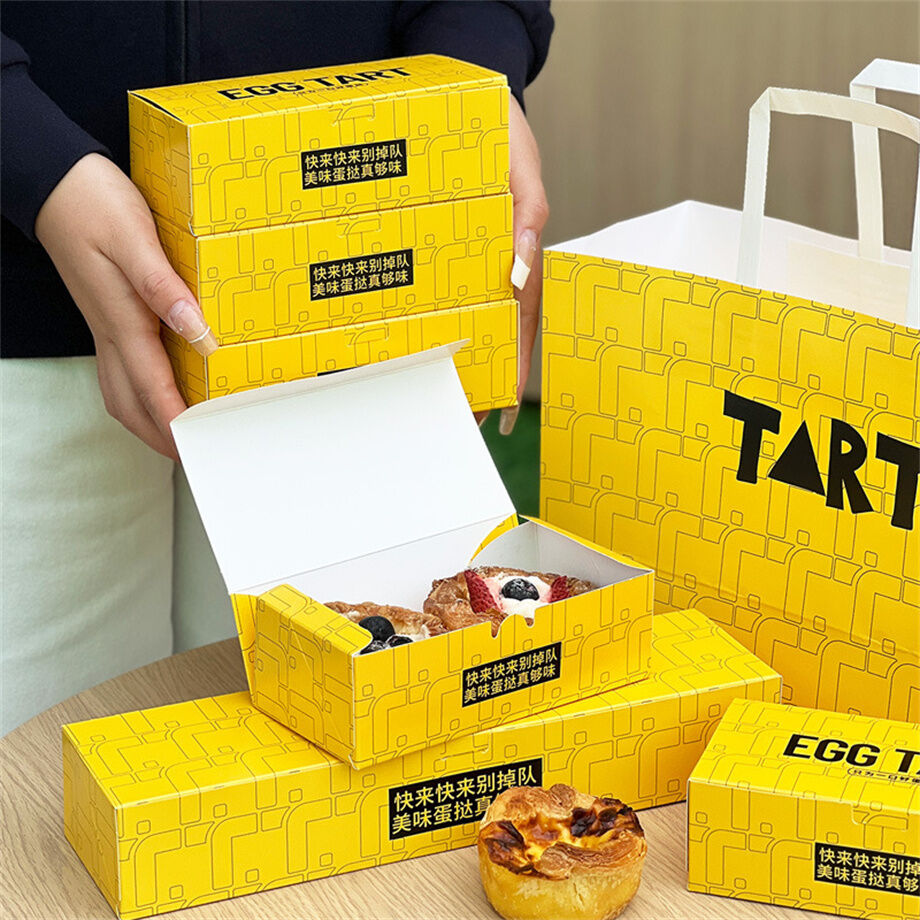 Paper Food Box Packaging With Logo Cookies Boxes For Donuts Mini Donuts ...