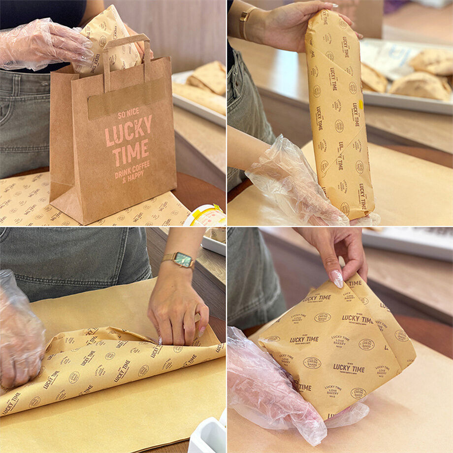 Food Packaging Paper 40gsm Custom Greaseproof Food Paper For Cake ...