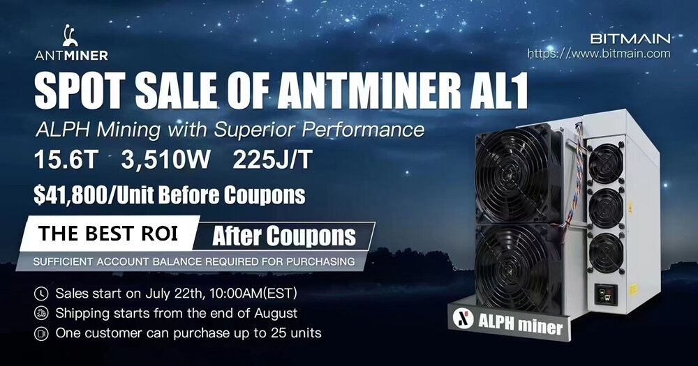 The Best Roi Miner Antminer Al1 Pro 16.6th Iceriver Al3 15th/s Mining ...