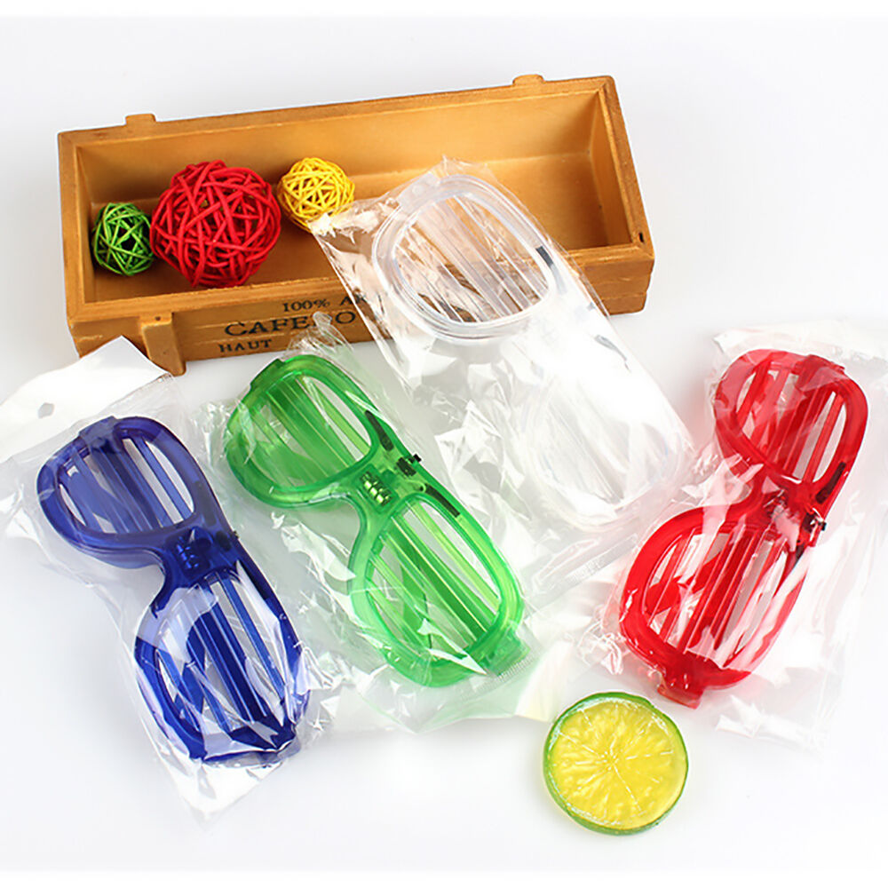 Halloween Christmas Led Light Up Glasses Plastic Toys Shutter Shades ...