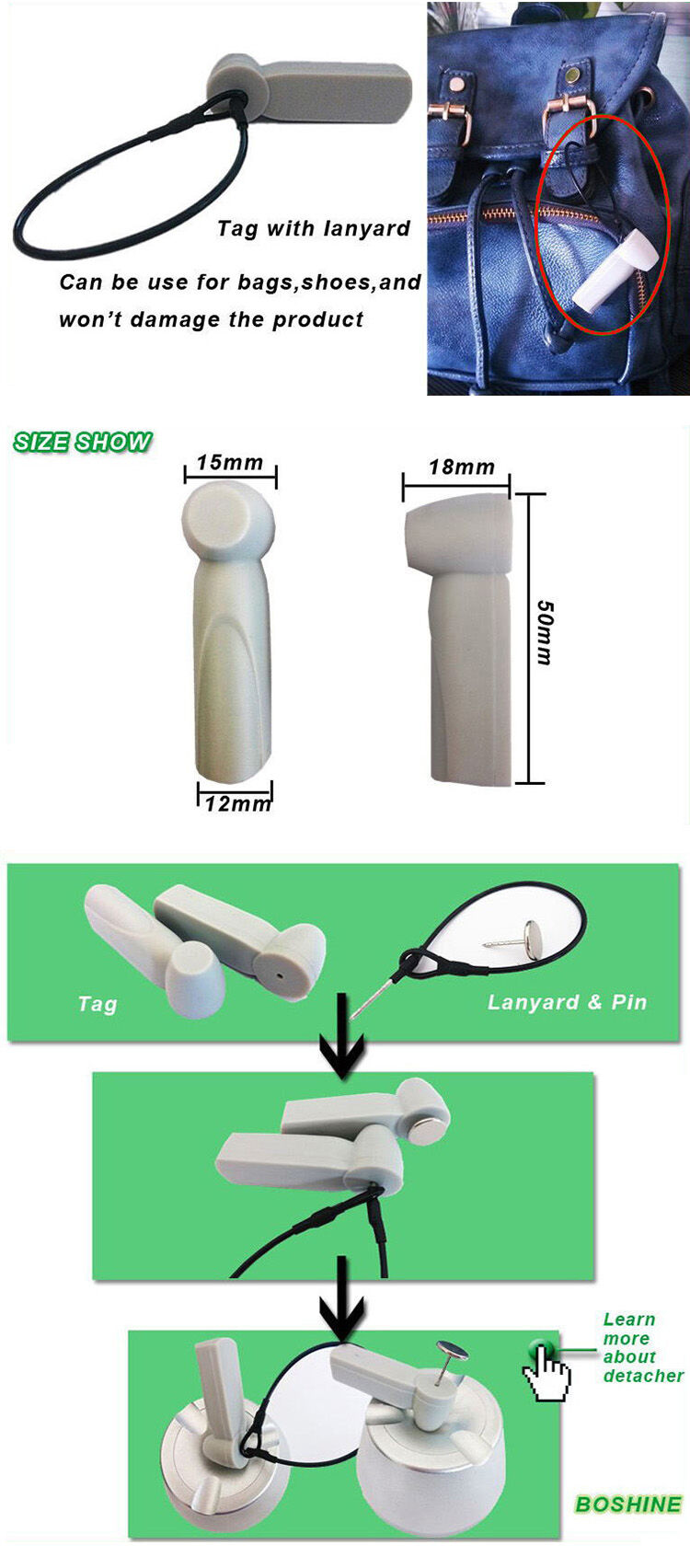 Bulk Buy China Wholesale Eas Rf Hard Tag Pencil Tag Eas Anti-theft ...