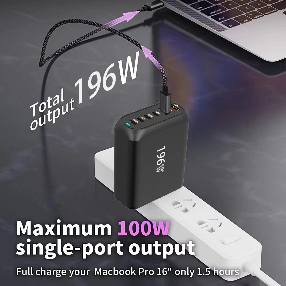 Factory Sales Gan Charger 3 Ports Pd Portable Fast Charger With 3a+3c Usb Type C Quick Wall ...