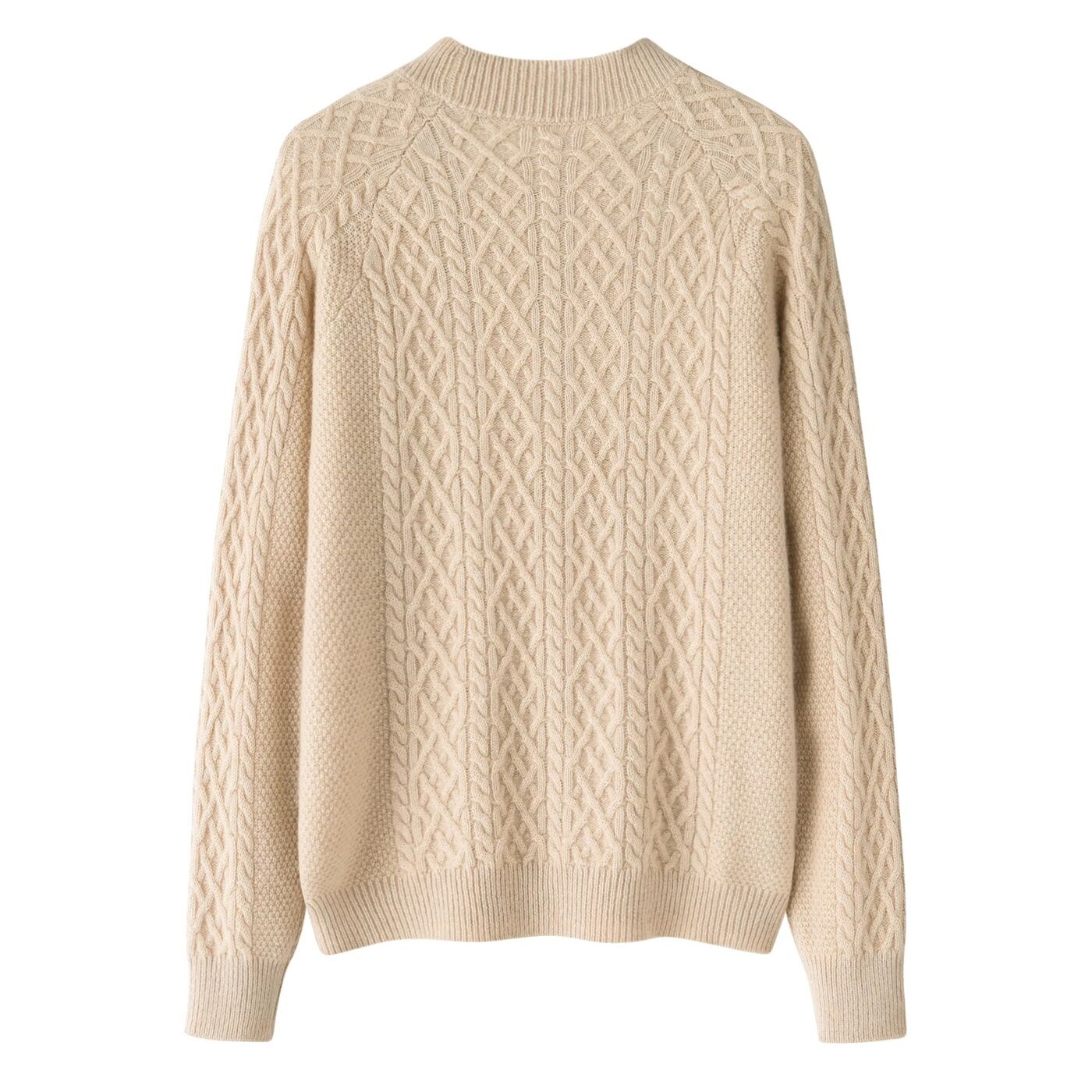 100% Cashmere Men's Knitted Cable Sweater - Wholesale China High ...