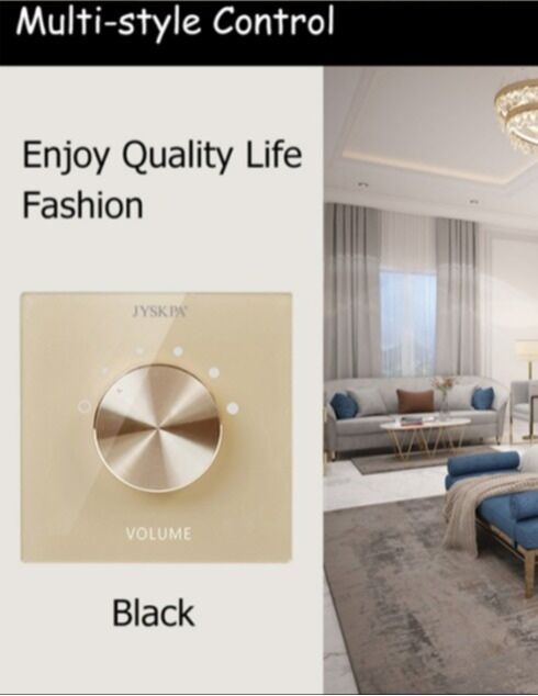 Pc5 Penguat Dinding Audio Pintar Putih Sinar Bulan Emas Pengendali ...