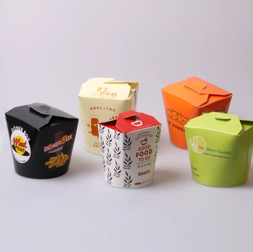 Custom Kraft Packaging Noodle Box For Takeout Takeaway Paper Custom ...