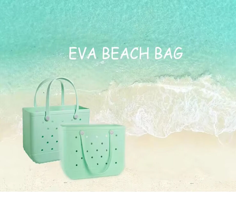 2025 New Fashion Summer Beach Waterproof Eva Silicone Rubber Handbags Beach Bag Waterproof Eva ...