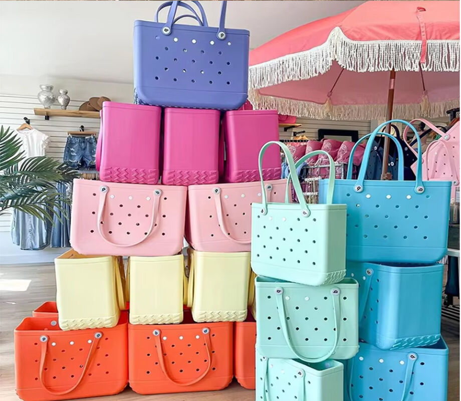 2025 New Fashion Summer Beach Waterproof Eva Silicone Rubber Handbags ...