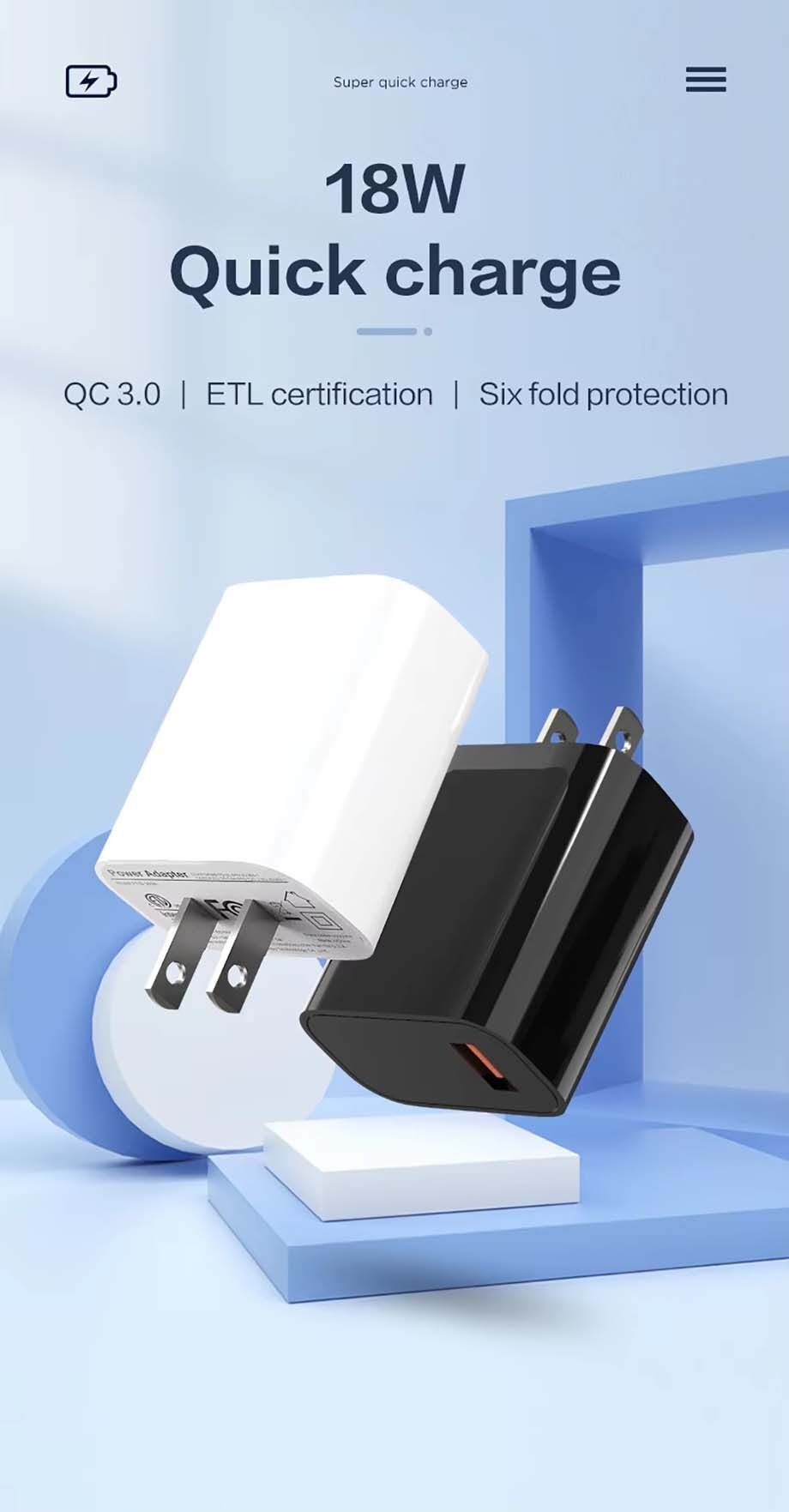 18w Fast Charging Usb Charger 10a Data Cable For Xiaomi Redmi Quick ...
