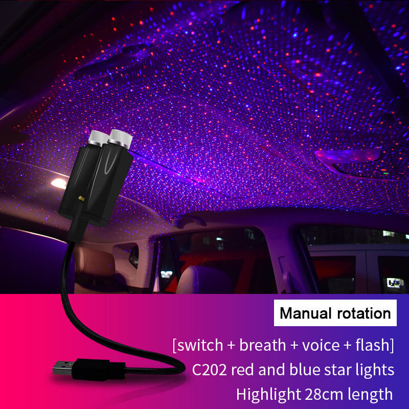 Wholesale Map Lights Auto Accessories Lamp Roof Star Auto Spin Led ...