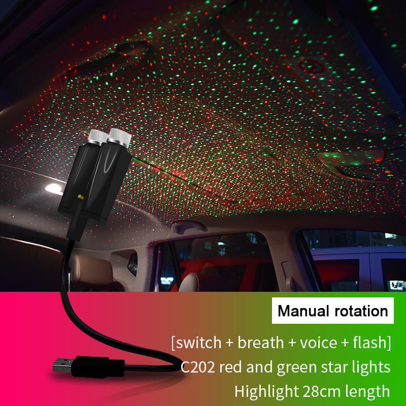 Wholesale Map Lights Auto Accessories Lamp Roof Star Auto Spin Led ...