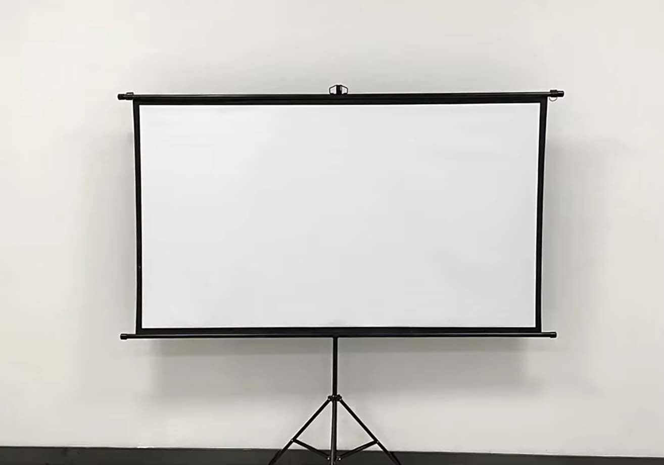 40 Inch 4:3 Foldable Hanging Desk Table Projector Screen Matte White ...