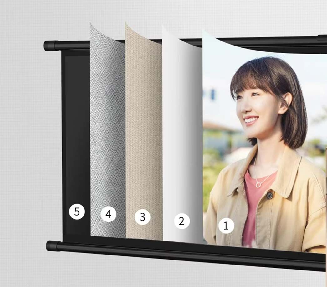 2024 High Quality Wall Mounted White 60 Inch -200 Inch Projector Screen ...