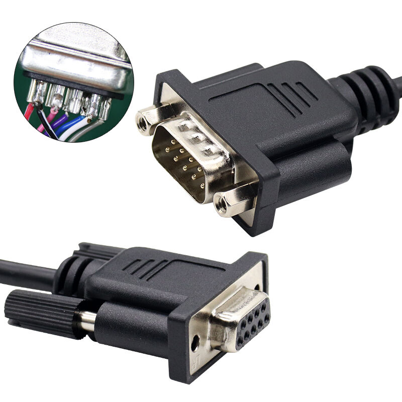 Customized D-sub 9pin Female To 3pcs D-sub 9pin Female Connectors With ...