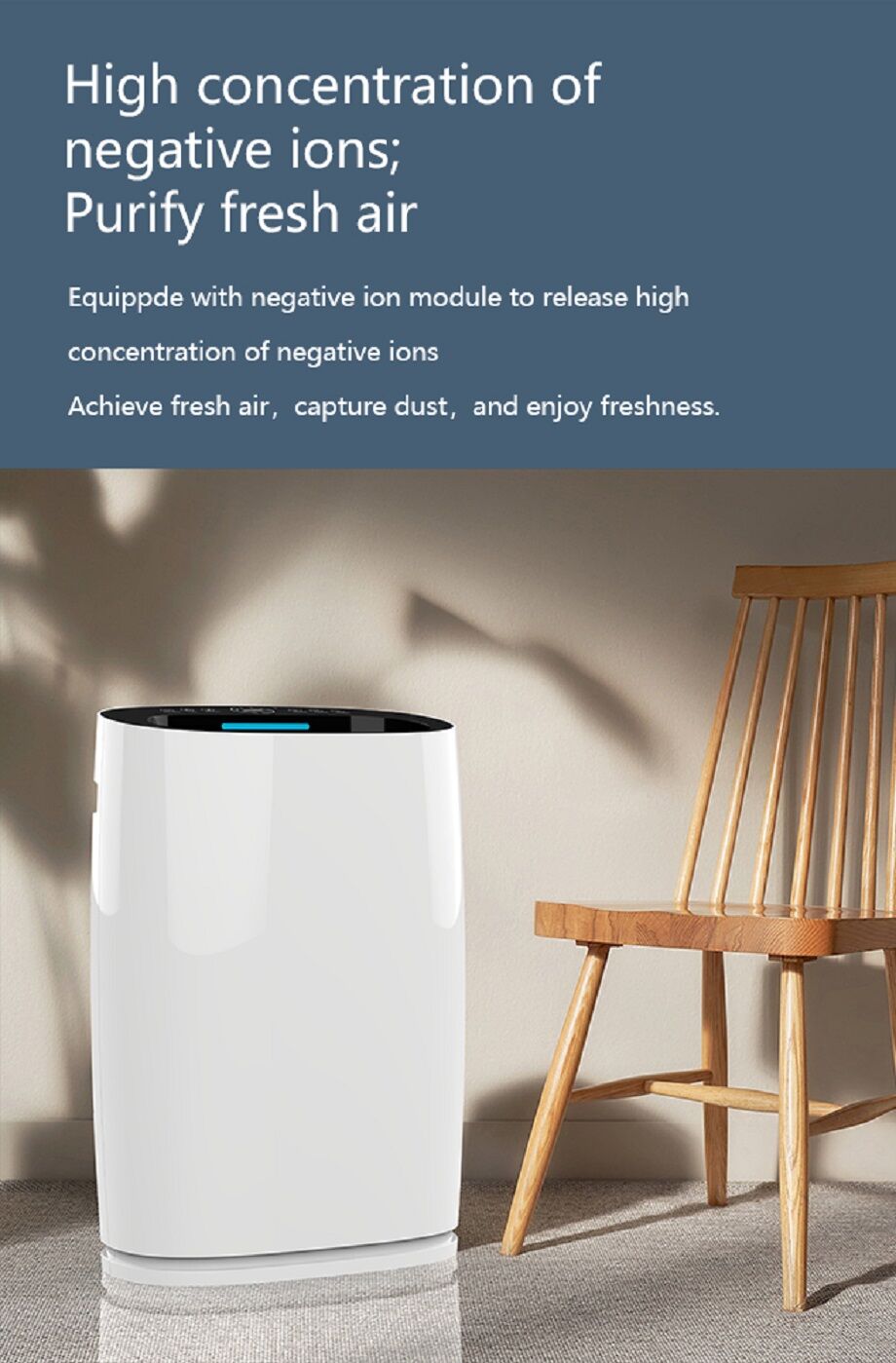 Smart Touch Screen Timer Hepa Replacement Filter Dust Sensor 4 Fan ...