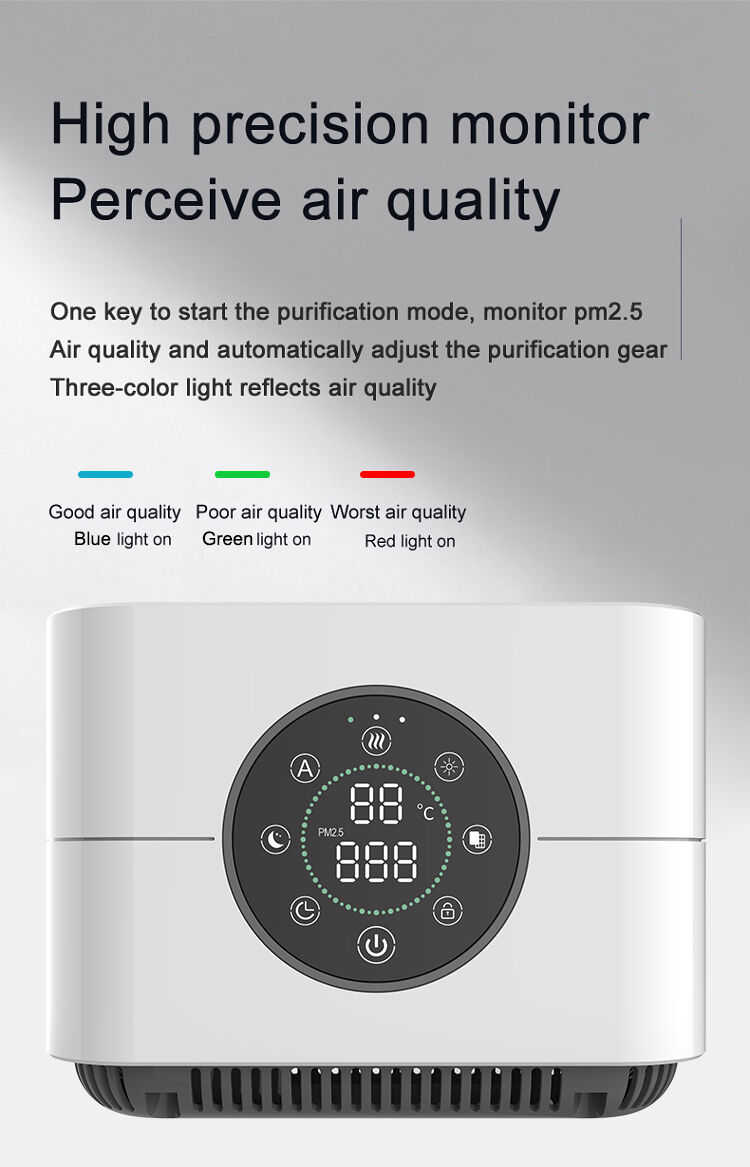 Mini Lcd Portable Usb Power Source Us Plug Hepa Filter Electric Desktop ...