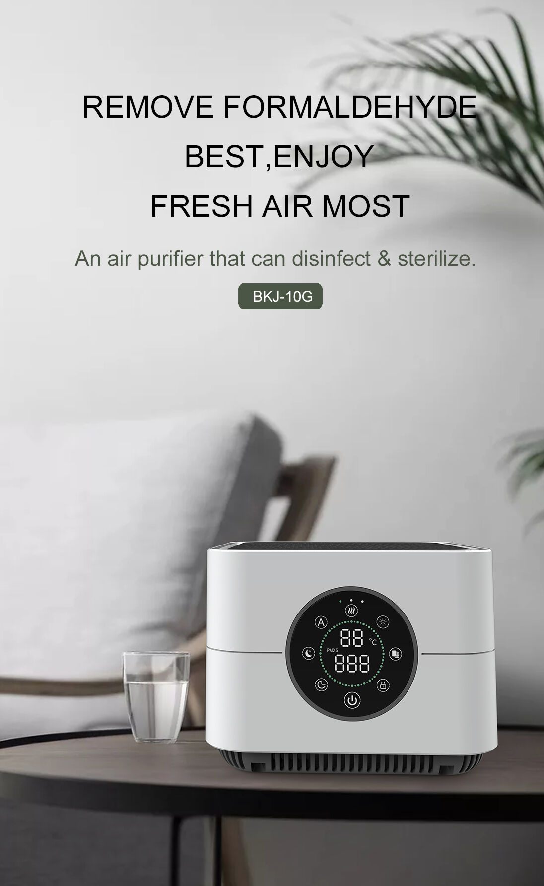 Mini Lcd Portable Usb Power Source Us Plug Hepa Filter Electric Desktop ...