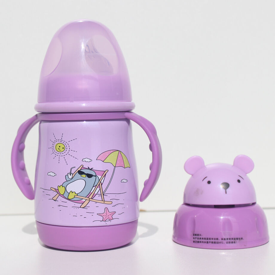 Baby Feeding Cup With Cover 316 Stainless Steel Milk Thermos For ...