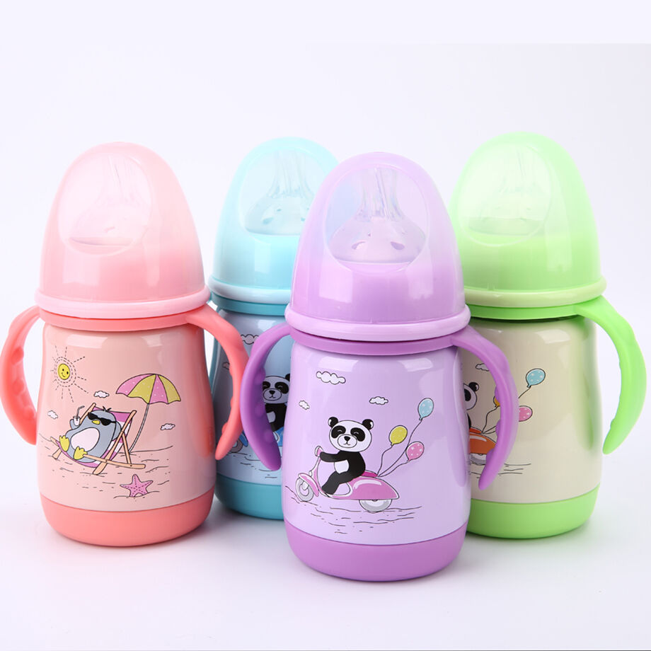 Baby Feeding Cup With Cover 316 Stainless Steel Milk Thermos For ...