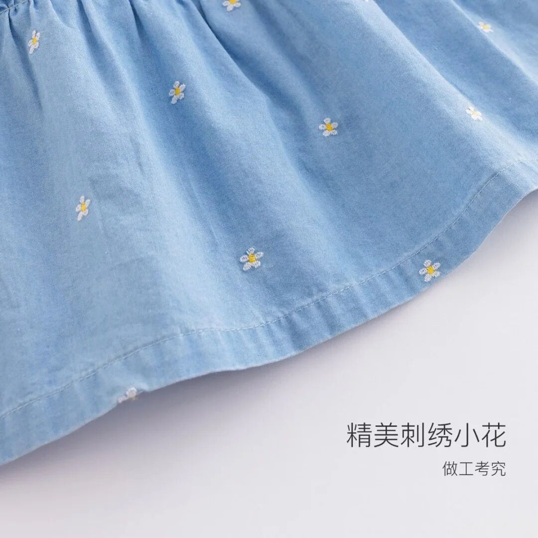 Bulk Buy China Wholesale Supplier- Gilrs Cotton Denim Washed Sundresses ...