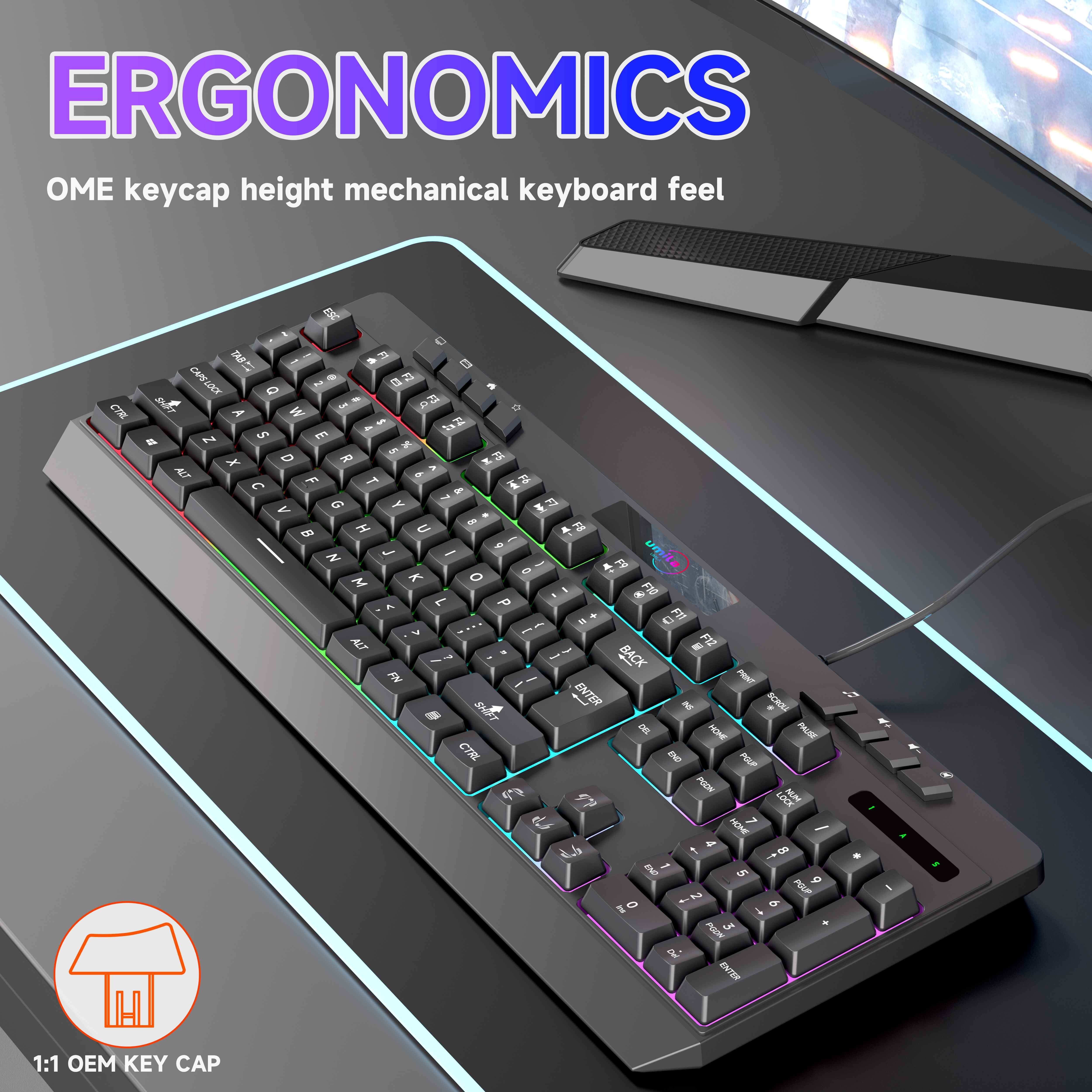 High Quality Desktop Optical 104 Keys Multi Keys Wired Usb Gaming ...