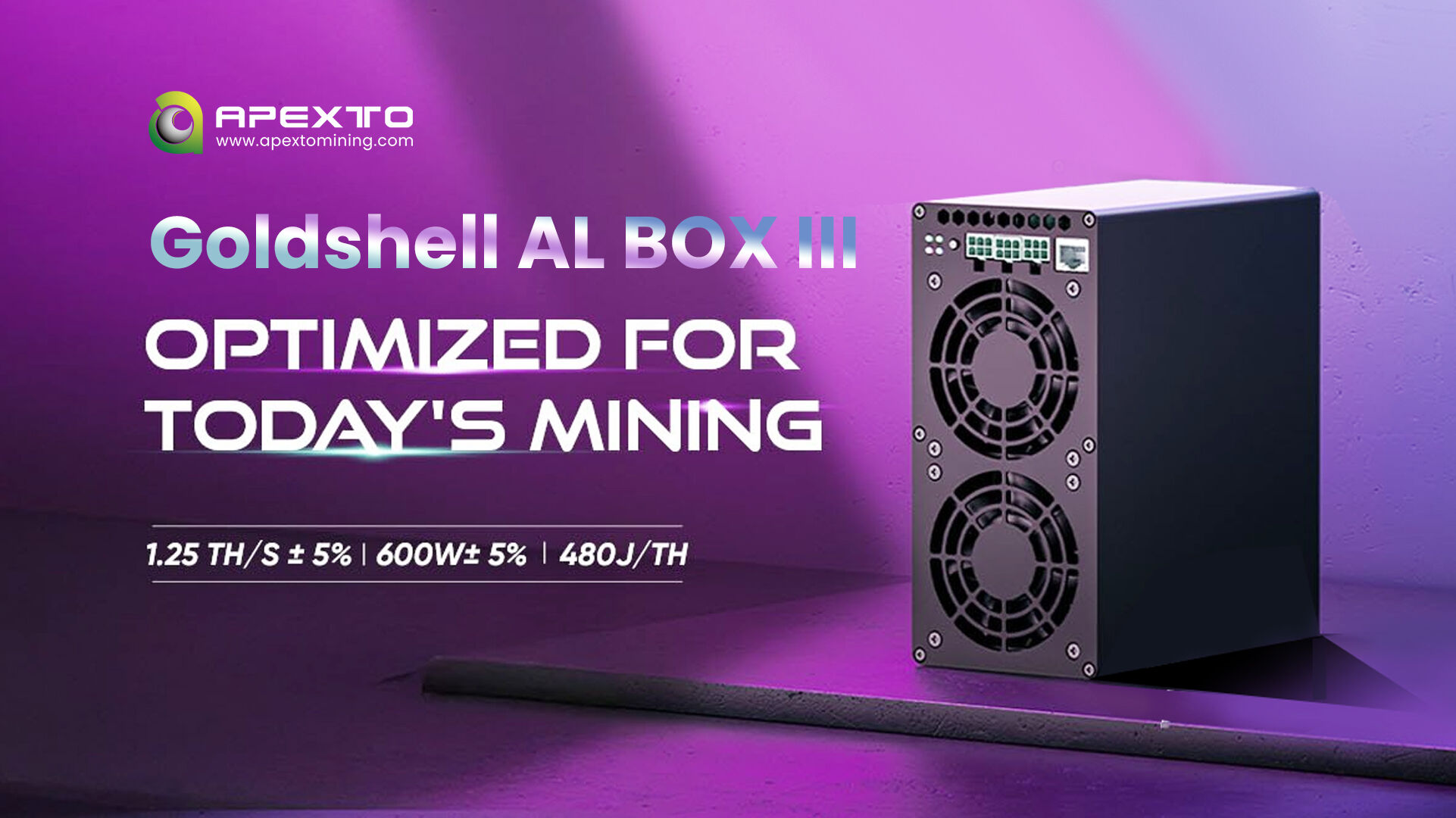 Goldshell Al Box Iii 1.25th/s 600w Blake3 Algorithm Alephium Miner ...