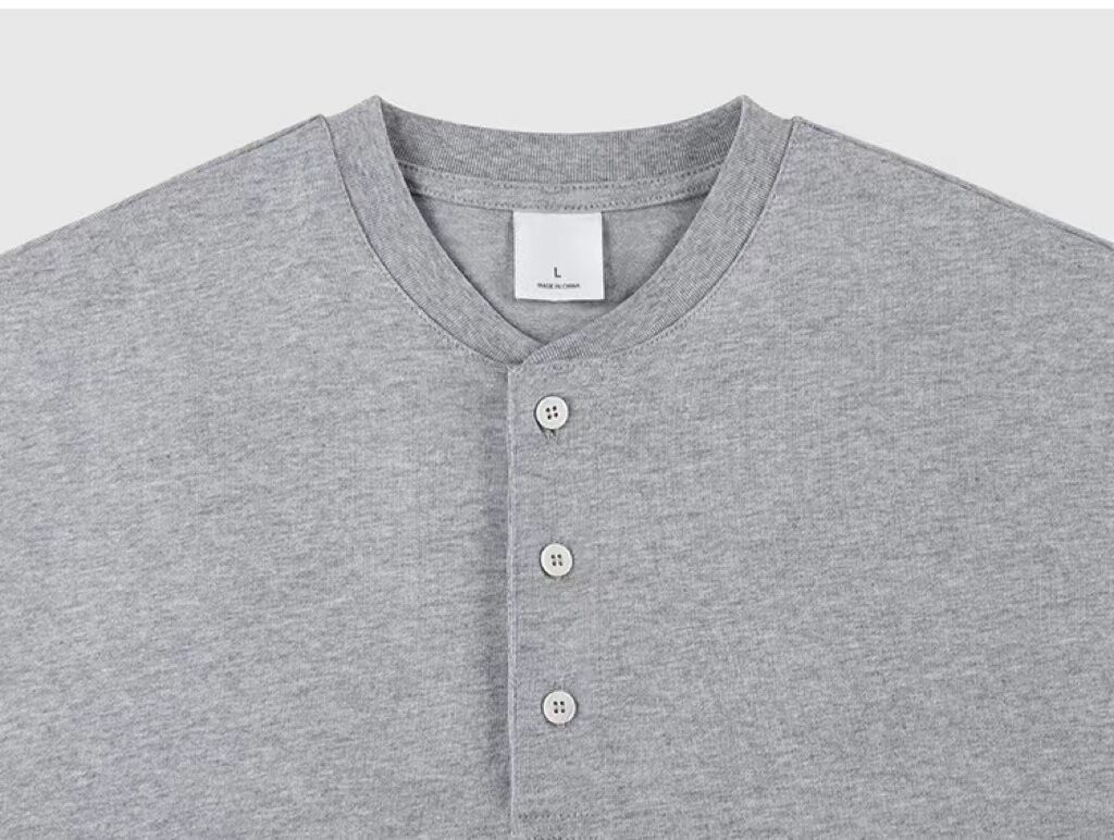 Bulk Buy China Wholesale 100% Cotton Men's Henry Neck T-shirt from ...