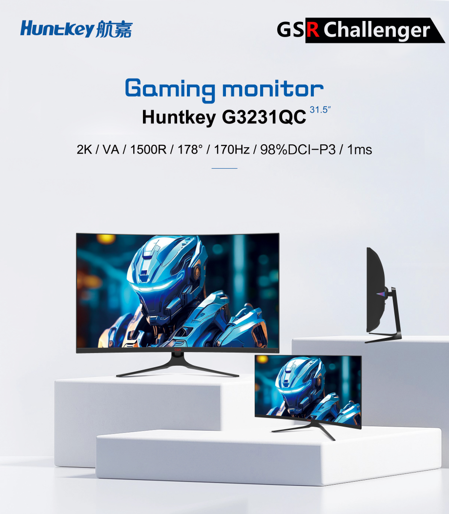 Huntkey Factory Direct High-resolution Flicker-free Av Panel Gaming ...