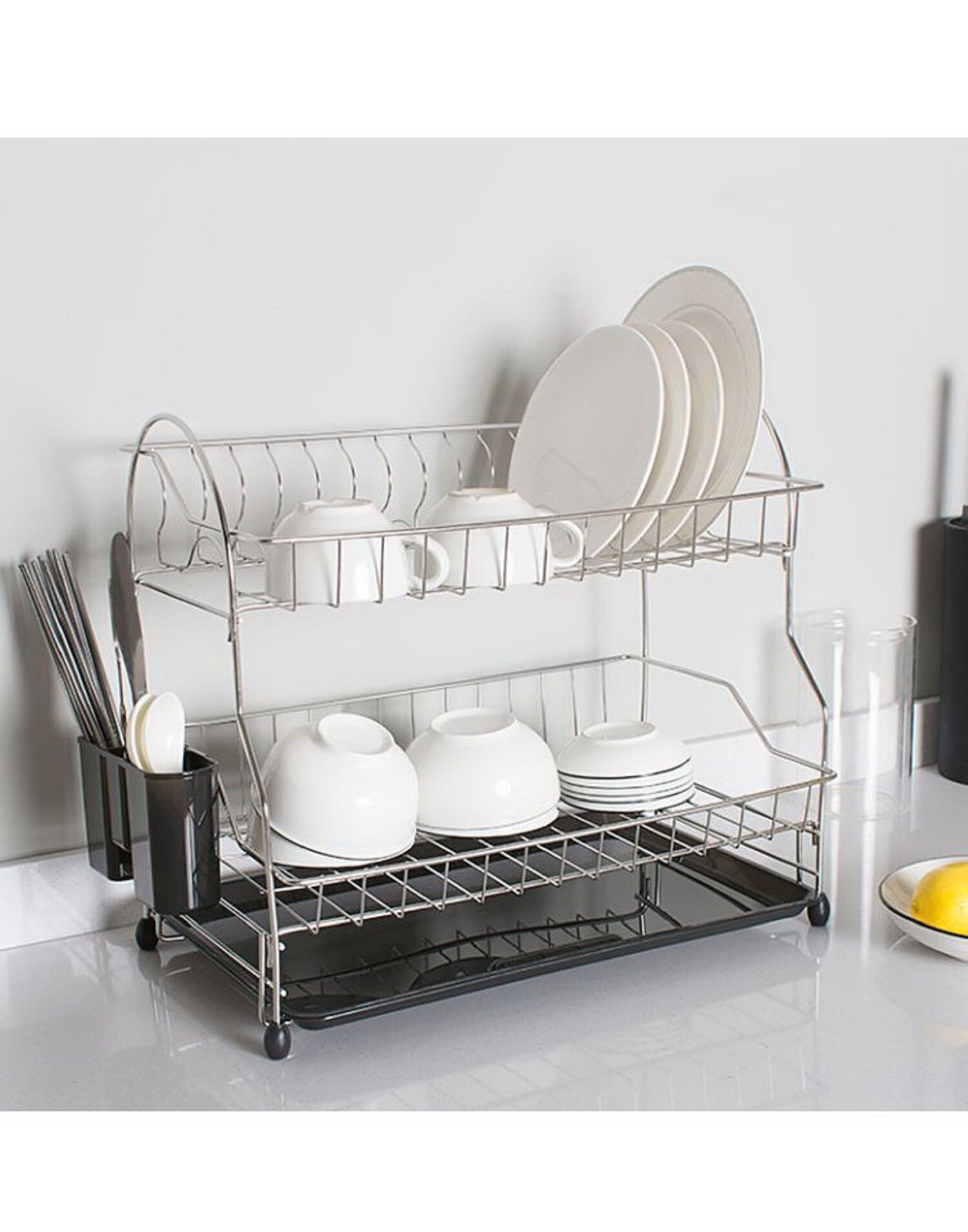 Dish Rack , 2 Tiers Dish Rack , Stainless Steel Dish Reack, 2 Tiers ...