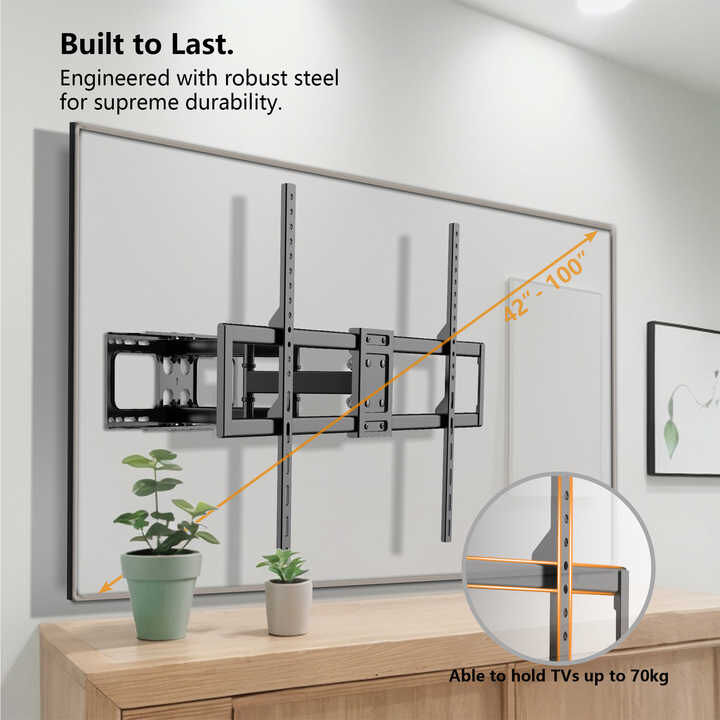 Universal Tv Wall Mount Suitable For 37 To 75-inch Screen With 50kg ...