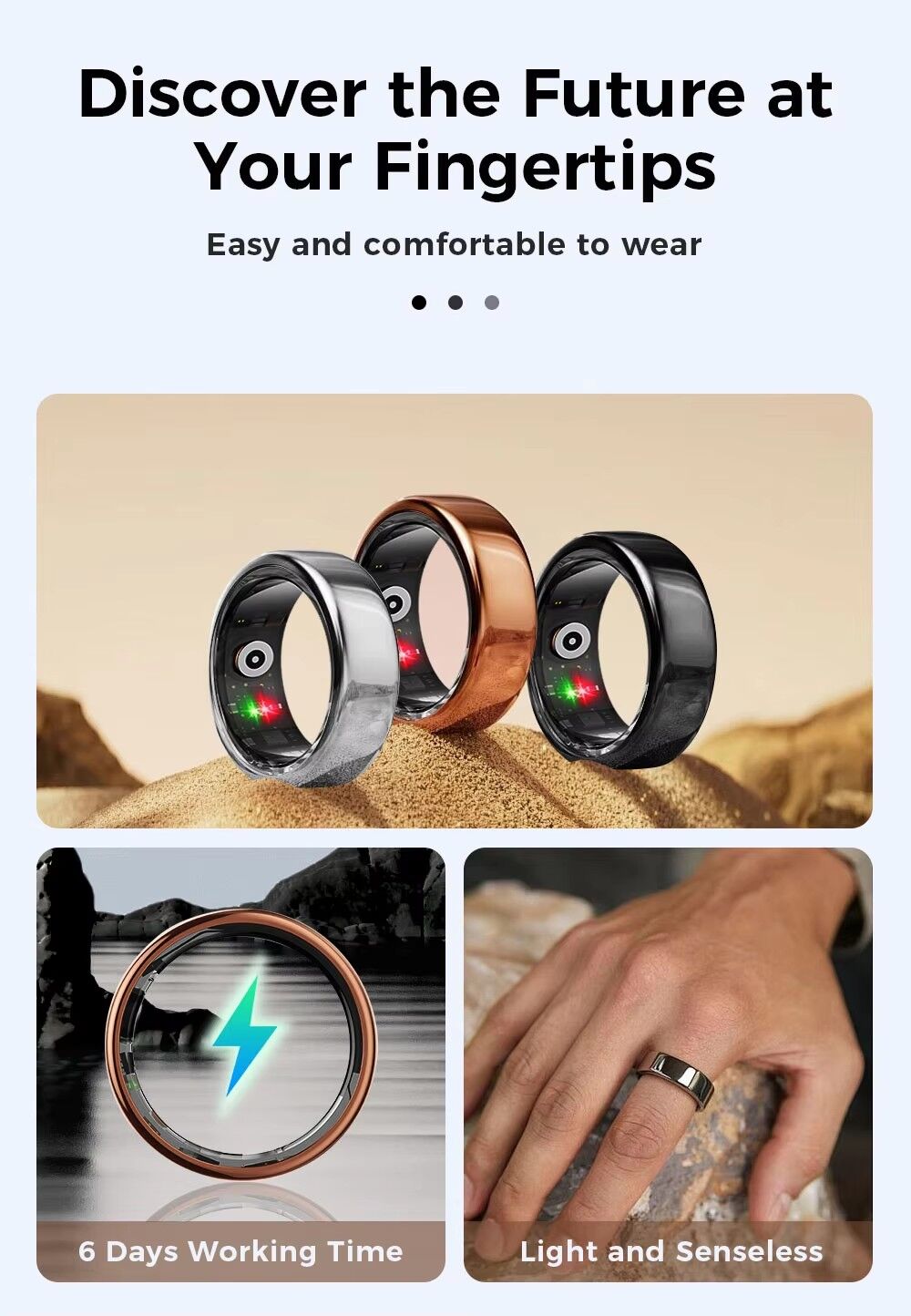 Smart Ring Menstrual Cycle Smart Ring Woman Ios Smart Ring For Sports ...