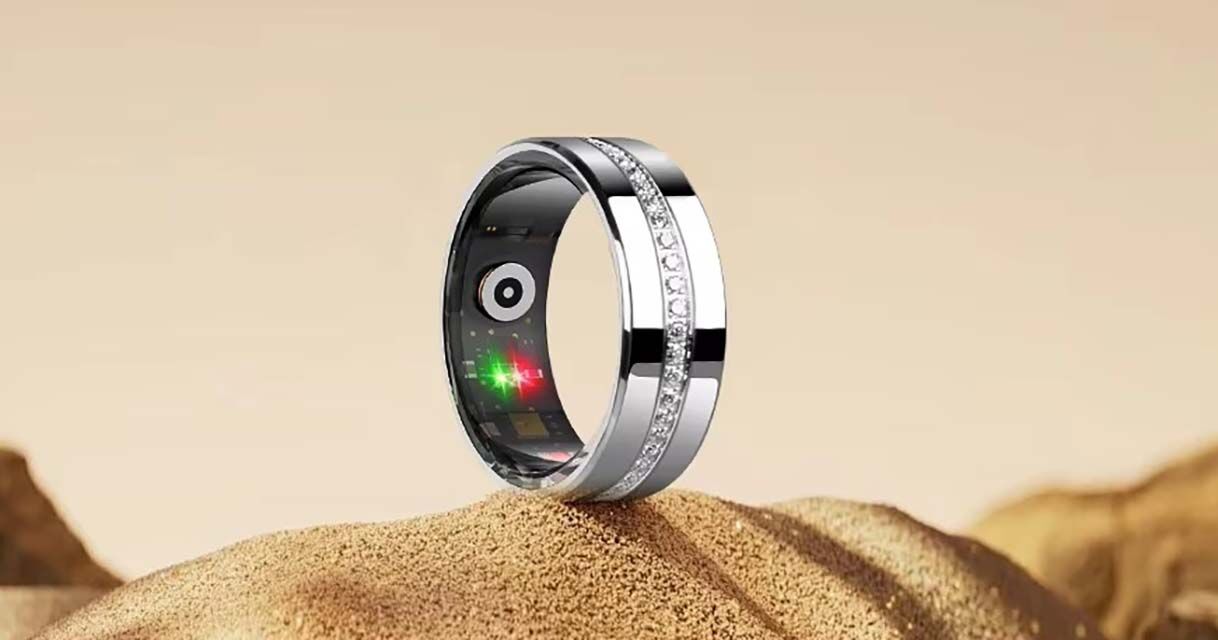 Diamond Smart Ring Ip68 Waterproof Exercise Heart Rate Sleeping ...