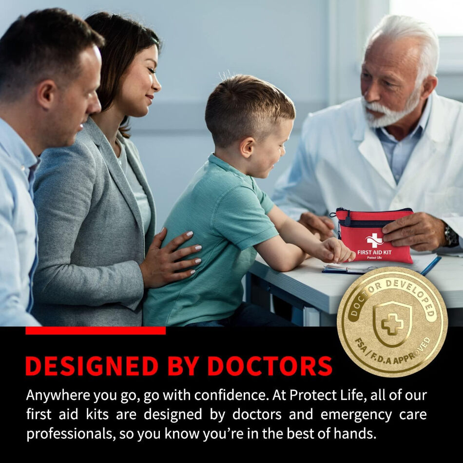 Protect Life First Aid Kit For Home/business, Hsa/fsa Eligible Emergency Kit Mini Travel First ...